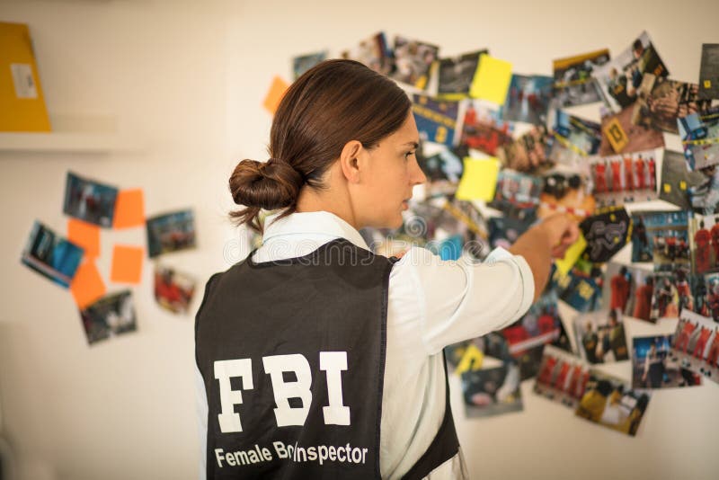 FBI woman in office. stock image. Image of decisions - 218754717