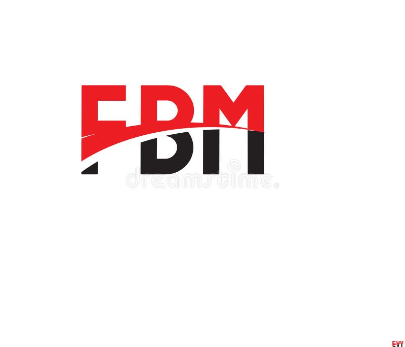FBM Letter Initial Logo Design Vector Illustration Stock Vector ...