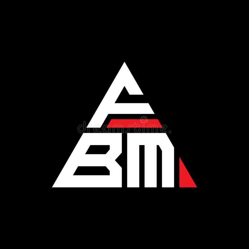 FBM Triangle Letter Logo Design with Triangle Shape. FBM Triangle Logo ...