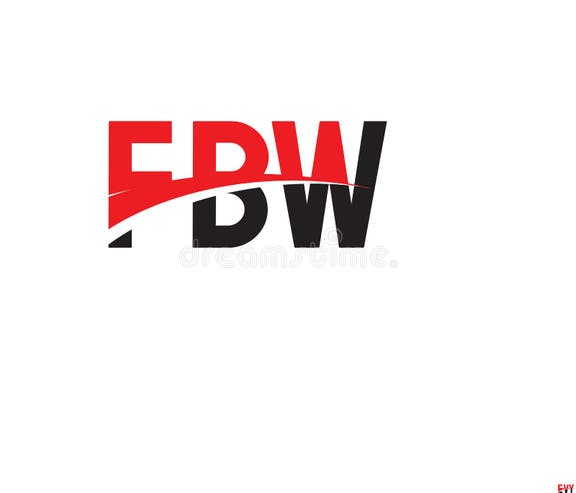 FBW Letter Initial Logo Design Vector Illustration Stock Vector ...