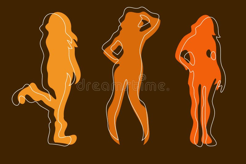 Fictional Dancers Posing in Different Clothes. Country Style Stock ...