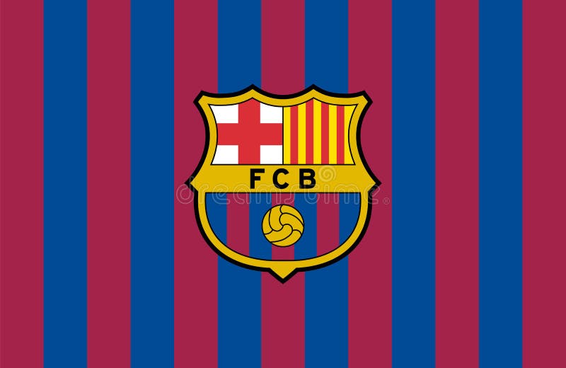 FC Barcelona Logo Editorial Vector Redaktionelles Foto - Illustration ...
