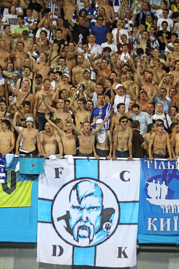 FC Dynamo Kiev Team Supporters Editorial Photography - Image of kiev ...