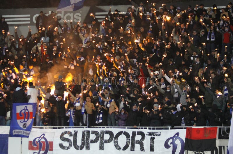 FC Dynamo Kyiv supporters editorial image. Image of dynamo - 17476750
