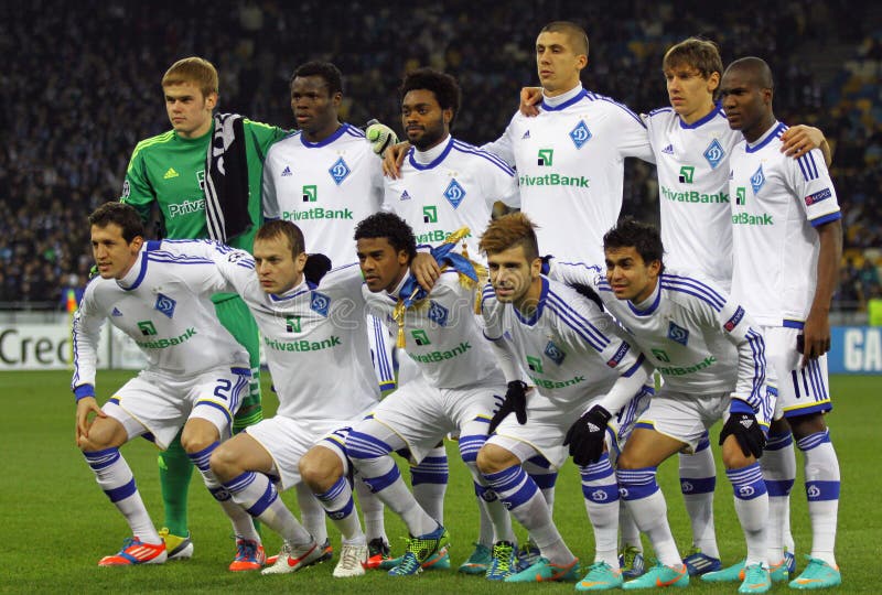 FC Dynamo Kyiv Team Pose for a Group Photo Editorial Image - Image of ...