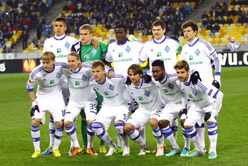 FC Dynamo Kyiv Team Pose for a Group Photo Editorial Image - Image of ...