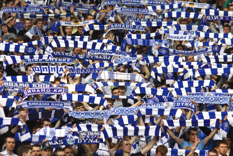 FC Dynamo Kyiv Team Supporters Show Their Support Editorial Stock Photo ...