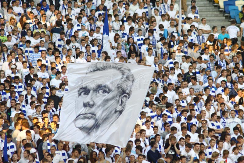 FC Dynamo Kyiv Team Supporters Show Their Support Editorial Stock Photo ...