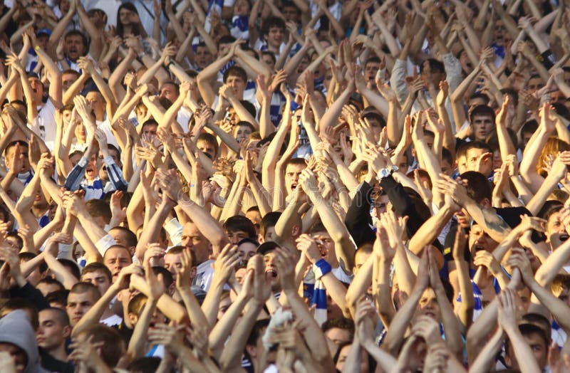 FC Dynamo Kyiv Team Supporters Show Their Support Editorial Stock Photo ...