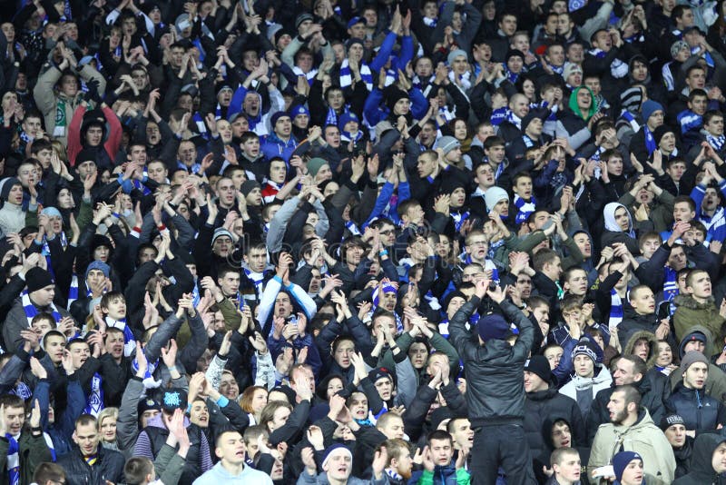 FC Dynamo Kyiv Team Supporters Show Their Support Editorial Photography ...