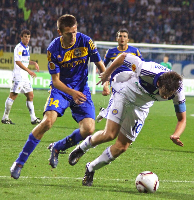 FC Dynamo Kyiv vs FC Bate editorial photo. Image of ball - 16098981