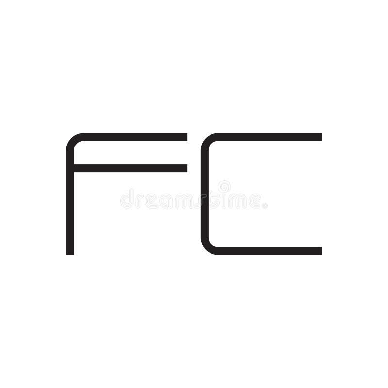 Fc Initial Letter Vector Logo Icon Stock Vector - Illustration of ...