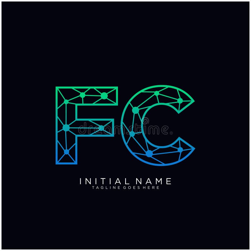 FC Letter Logo Icon Design Template Elements Stock Vector ...