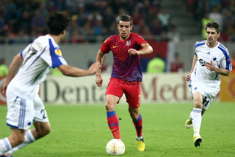 FC Steaua Bucharest - FC Copenhaga Editorial Photo - Image of flag ...
