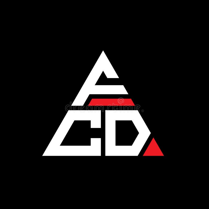 FCD Triangle Letter Logo Design with Triangle Shape. FCD Triangle Logo ...