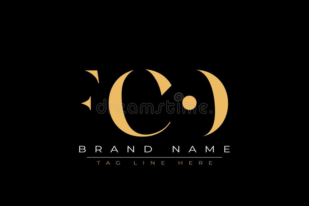 FCO Abstract Letter Logo Design Stock Vector - Illustration of sign ...
