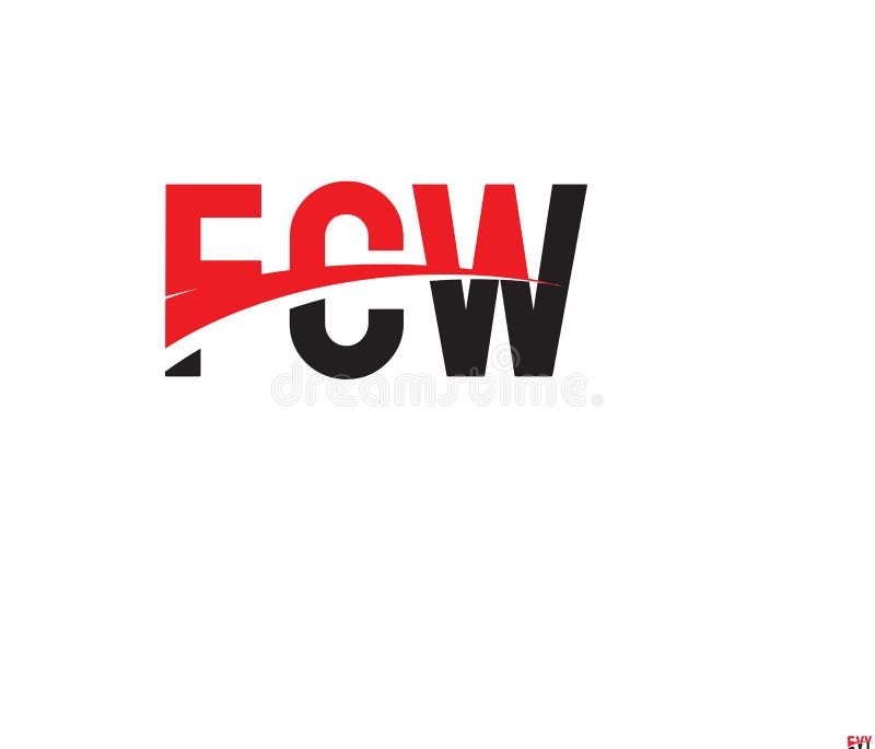 FCW Letter Initial Logo Design Vector Illustration Stock Vector ...