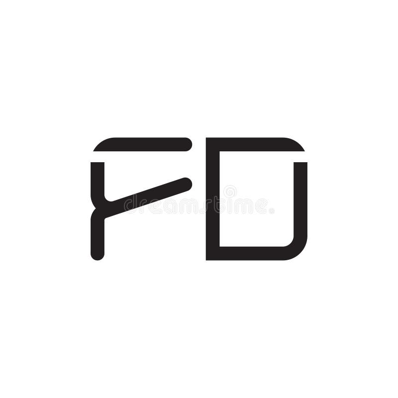 Fd Letter Logo Vector Stock Illustrations – 1,334 Fd Letter Logo Vector ...