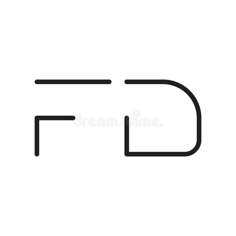 Fd Letter Logo Vector Stock Illustrations – 1,334 Fd Letter Logo Vector ...