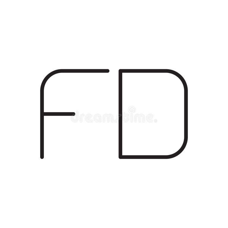 Fd Letter Logo Vector Stock Illustrations – 1,334 Fd Letter Logo Vector ...