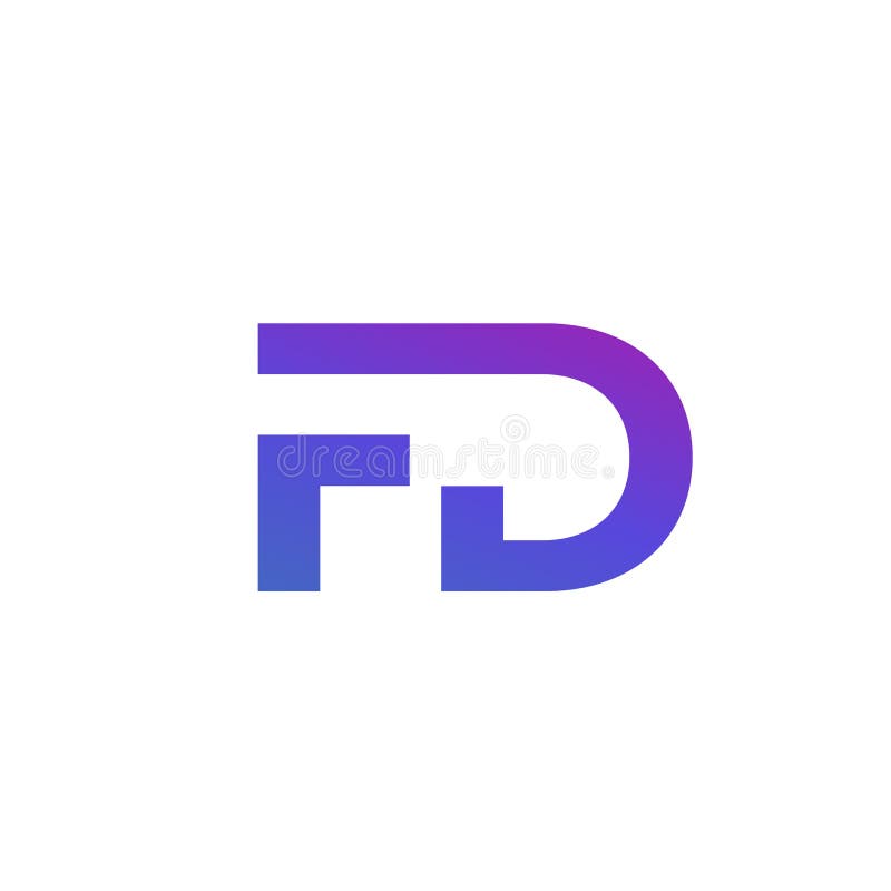 FD Logo, Letters Design, Vector Stock Vector - Illustration of creative ...