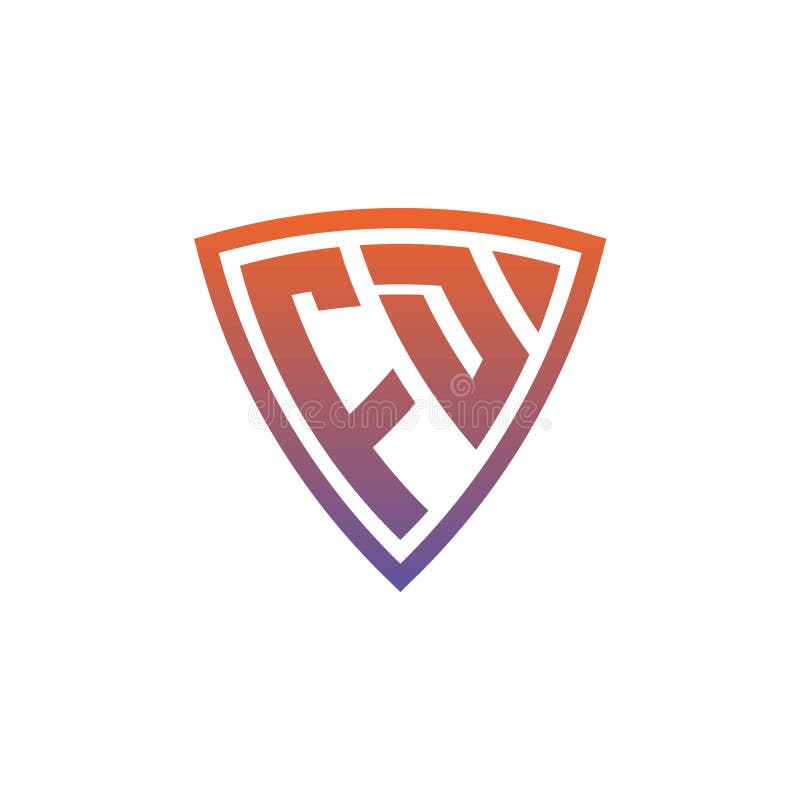 FD Logo Shield Monogram Gradient Style Design Stock Vector ... FD Logo Shield Monogram Gradient Style Design Stock Vector ...