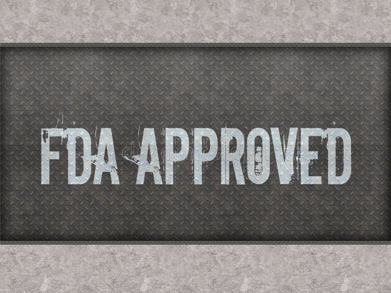 FDA APPROVED Painted on Metal Panel Wall. Stock Illustration ...