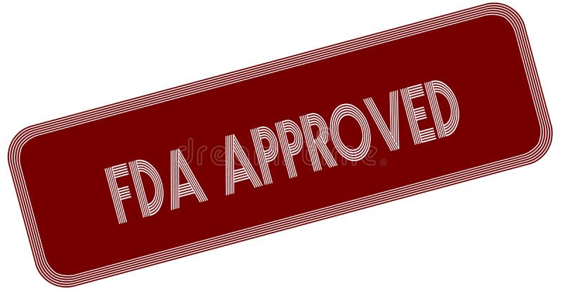 FDA APPROVED on red label. stock illustration. Illustration of icon ...