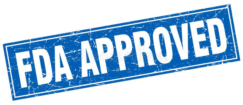 FDA Approved in Blue Color Round Logo for Health Care and Medical ...
