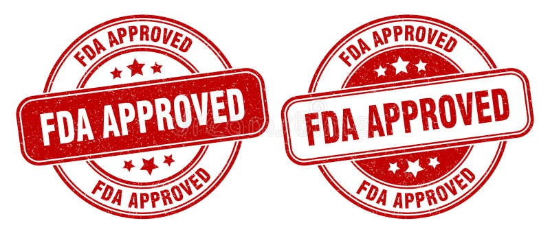 Fda Approved Stamp. Fda Approved Label. Round Grunge Sign Stock Vector ...
