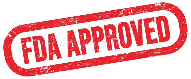 FDA APPROVED, Text Written on Red Stamp Sign Stock Illustration ...
