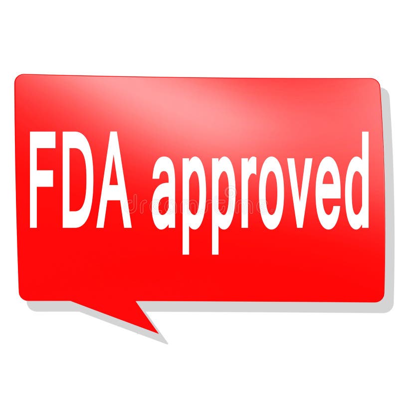 FDA Approved Word with Check Mark and Pencil Stock Illustration ...