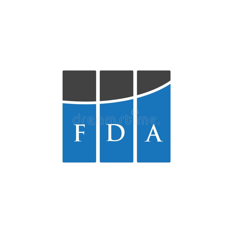 FDA Letter Logo Design on WHITE Background. FDA Creative Initials ...