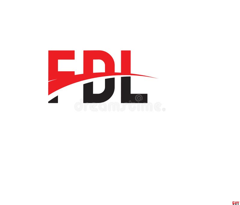 FDL Letter Initial Logo Design Vector Illustration Stock Vector ...