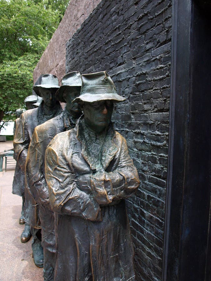 FDR Memorial - the Breadline Editorial Photo - Image of landmark ...