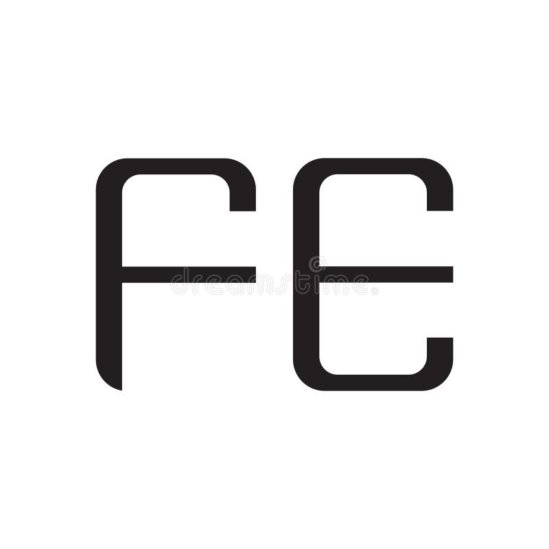 Fe Initial Letter Vector Logo Icon Stock Vector - Illustration of ...