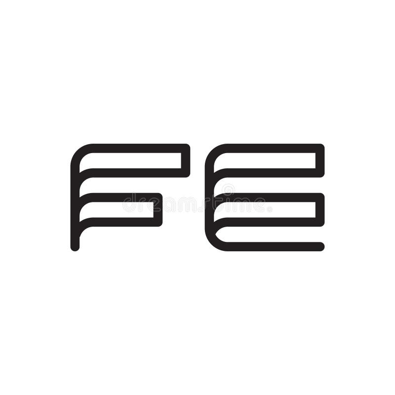 Fe Initial Letter Vector Logo Icon Stock Vector - Illustration of ...
