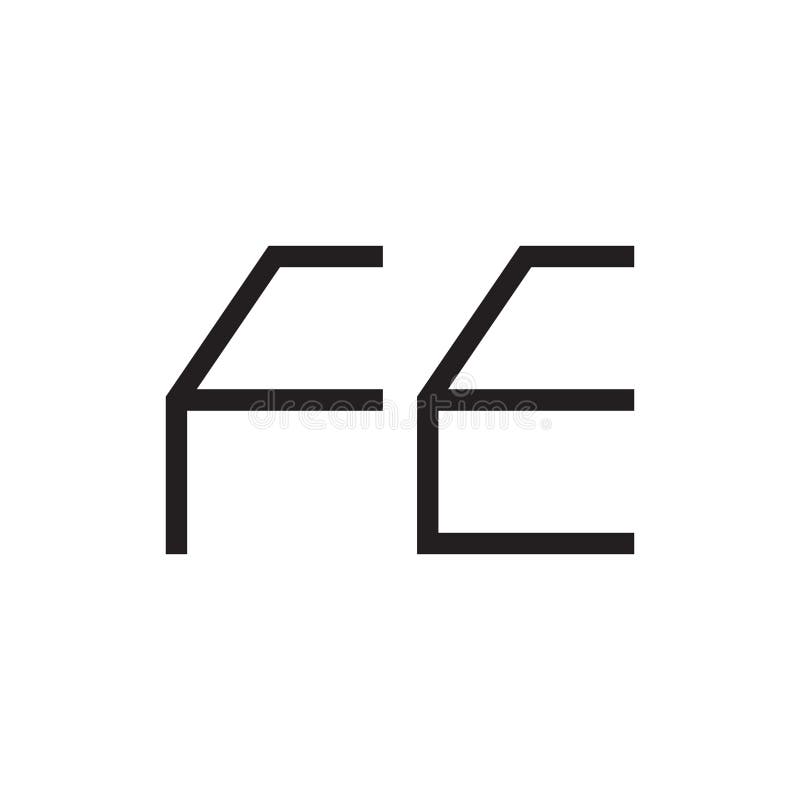 Fe Initial Letter Vector Logo Icon Stock Vector - Illustration of ...