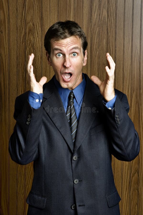 Fear stock photo. Image of office, anxious, suit, fear - 7760086