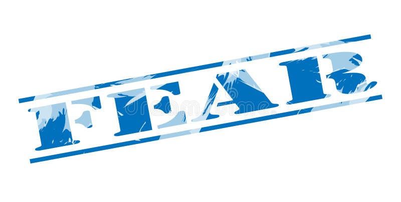 Red Stamp and Fear. Vector Illustration. Stock Illustration ...