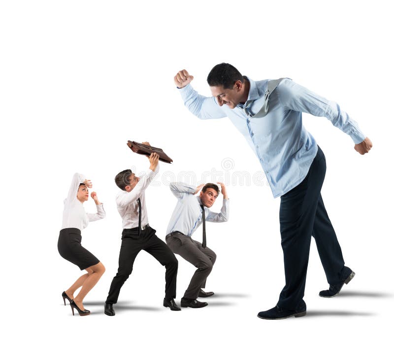 Fear of the boss stock photo. Image of business, fear - 34135606