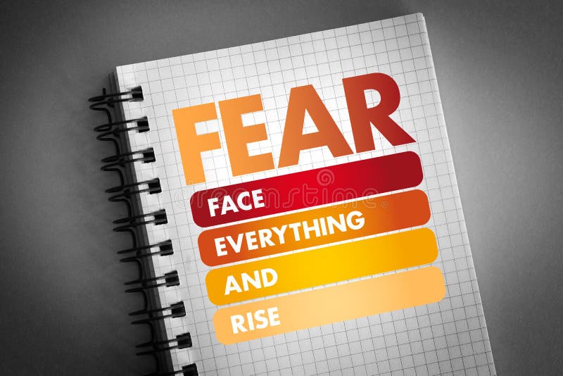 Fear acronym positive stock photo. Image of mindset, stress - 44534710