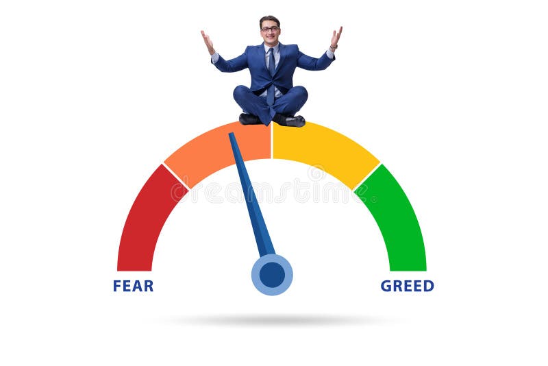 Fear and Greed Investor Behaviour Concept Stock Photo - Image of meter ...
