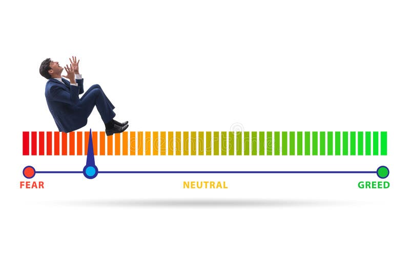 Fear and Greed Investor Behaviour Concept Stock Image - Image of green ...