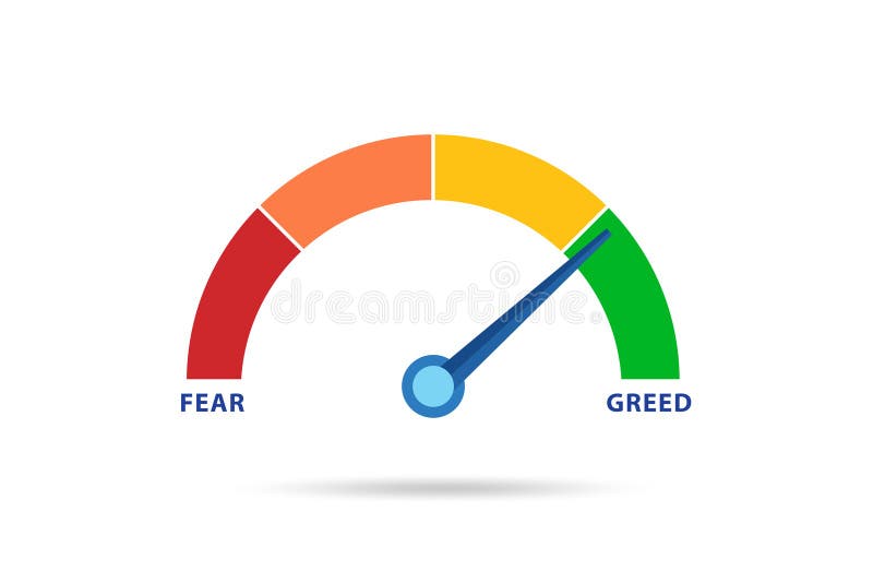 Fear and Greed Investor Behaviour Concept Stock Illustration ...