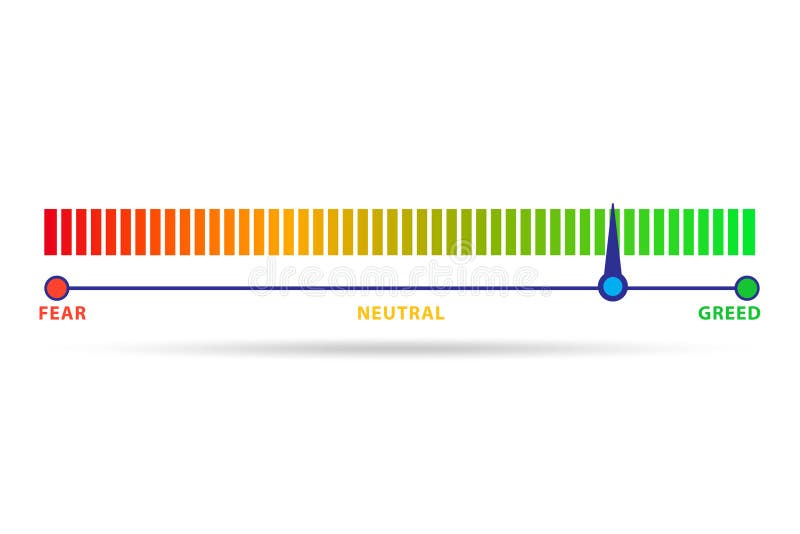 Fear and Greed Investor Behaviour Concept Stock Illustration ...