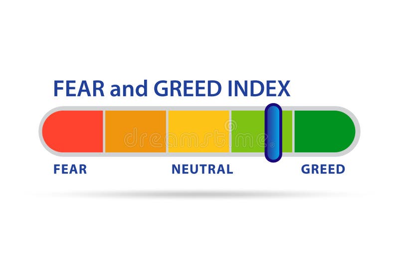 Fear and Greed Investor Behaviour Concept Stock Illustration ...