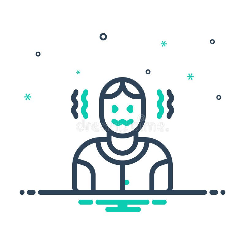 Mix Icon for Fear, Phobia and Affraid Stock Vector - Illustration of ...