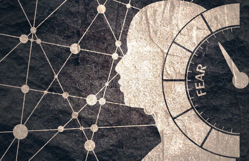 Fear level meter stock illustration. Illustration of measure - 189296949