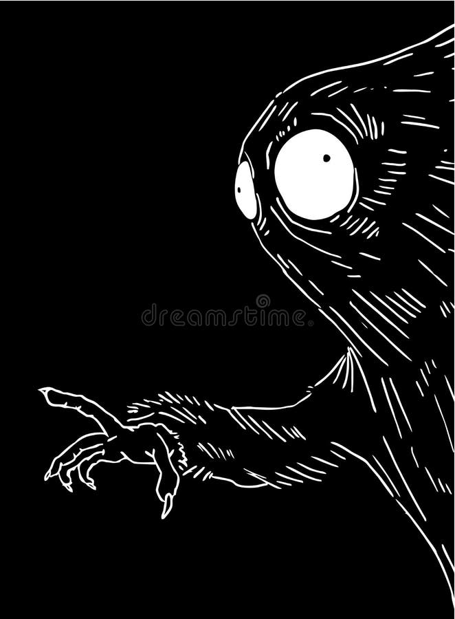 Fear monster stock vector. Illustration of creative, ugly - 80082495